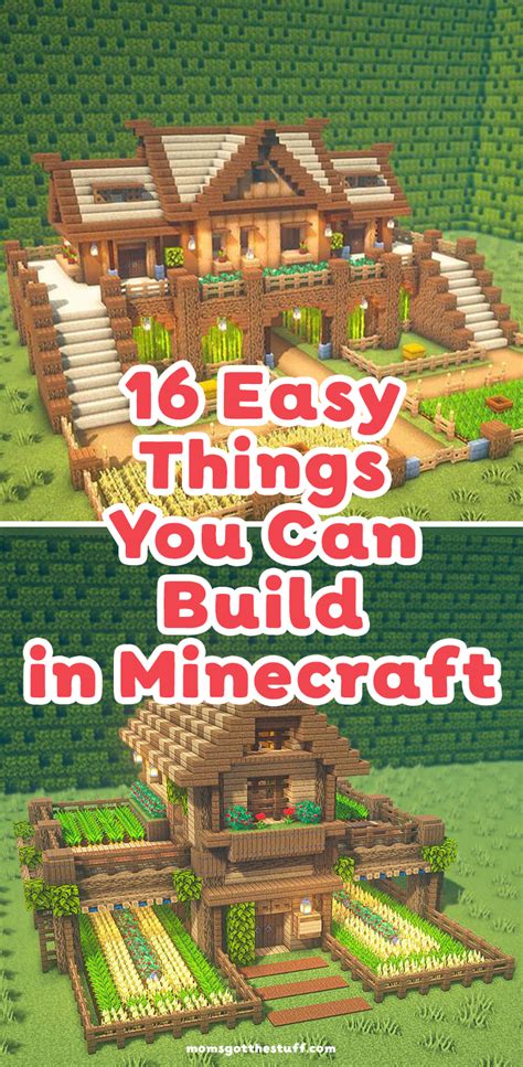 20 Easy Things You Can Build In Minecraft Moms Got The Stuff