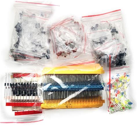 1390pcs Electronic Components Kits Led Diodes Transistor Resistors Capacitor Pack Electronic