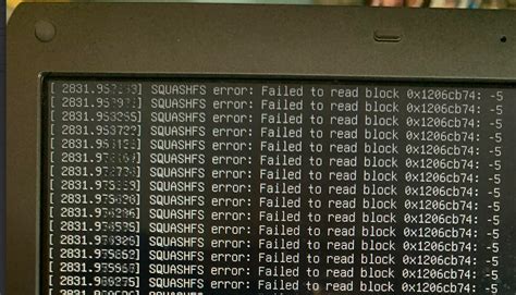 squashfs error failed to read block tech store on