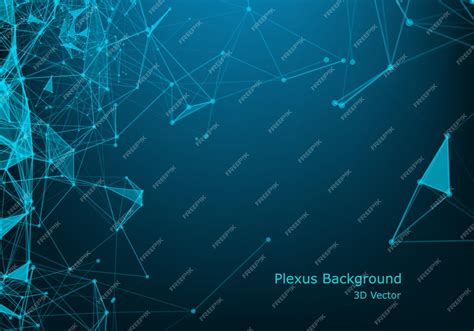 Premium Vector Abstract Technology Futuristic Network Computer Geometric Digital Connection