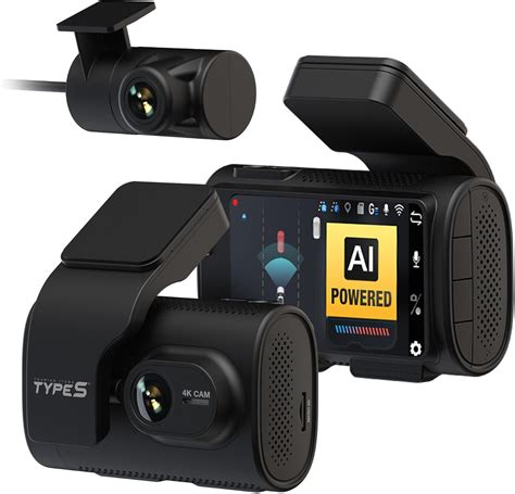 Type S T400 Ai Powered Driver Assistance 4k Dash Cam With Adas Collision Warnings Lane And