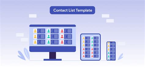 5 Different Contact List Templates With Free Downloads Streak
