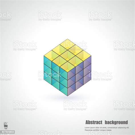 3d 큐브를 가진 추상적인 배경입니다 Eps10 벡터 일러스트 레이 션 0명에 대한 스톡 벡터 아트 및 기타 이미지 0명 3차원 형태 개념 Istock