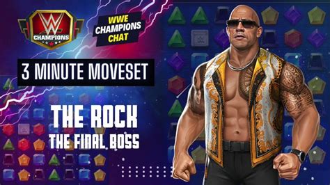 The Rock The Final Boss 3 Minute Movesets Wwe Champions Chat Hd