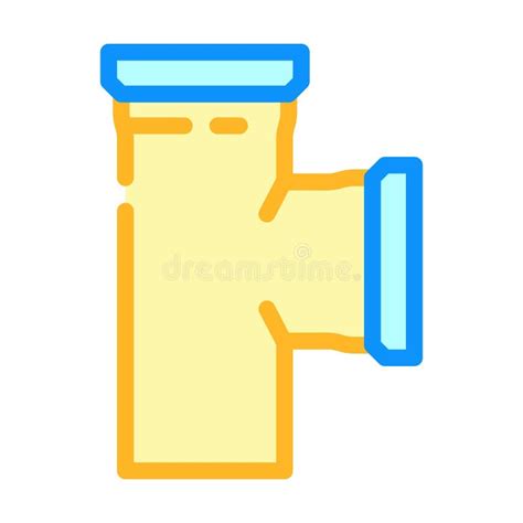 Gas Pipeline Color Icon Vector Illustration Stock Illustration