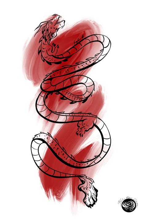 Dragon Journal Red Black Kylee Rose Designs Border Girl Designs