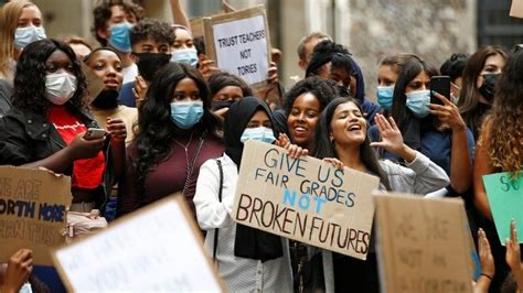 a levels and gcses boris johnson blames mutant algorithm for exam