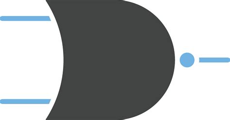 Nor Gate Icon Vector Image 36319717 Vector Art At Vecteezy