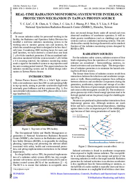 Pdf Real Time Radiation Monitoring System With Interlock Protection