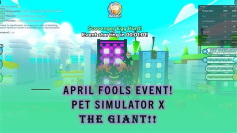 April Fools Update Pet Simulator X Giveaway Youtube