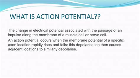 Action Potential Presentation Pptx