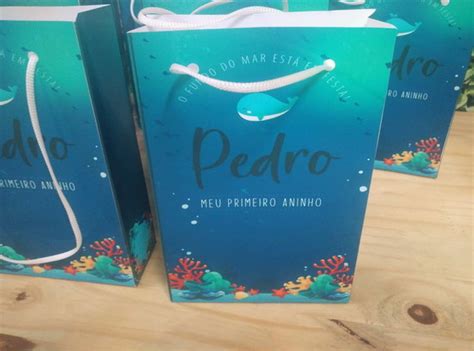 Sacola Personalizada Fundo Do Mar Elo Produtos Especiais