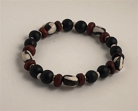Nyeusi Deluxe Handmade African Bead Bracelet Kenya Inspired Etsy
