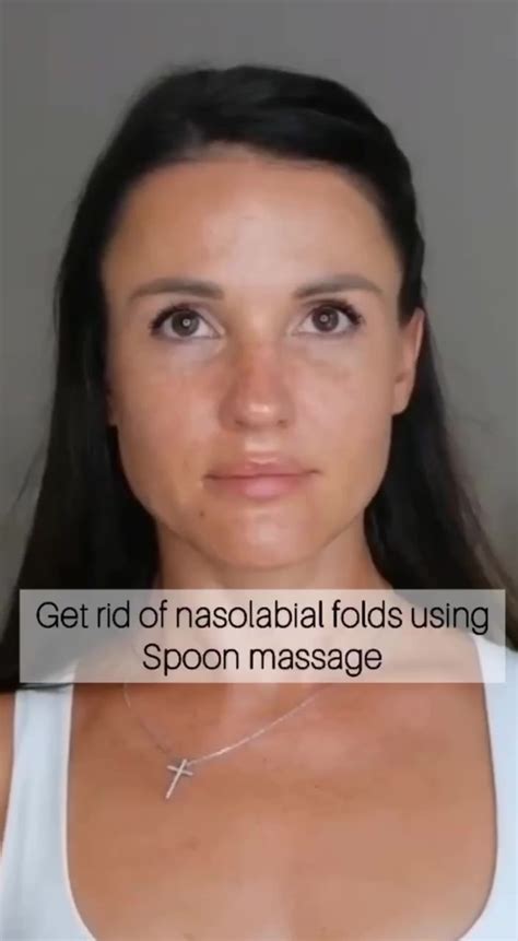 Get Rid Of Nasolabial Folds Using Spoon Massage Spoonmassage Faceyoga