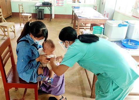ဆီဆိုင်မြို့နယ်အတွင်းရှိ ကလေးငယ်များအား ပုံမှန်ကာကွယ်ဆေးထိုး၊ ဆေးတိုက