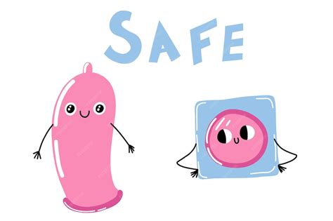 Презерватив персонаж Безопасный секс Мультфильм презерватив