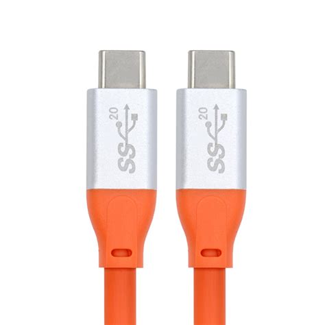Xiwai USB3 2 Gen 2 Type C Male To USB C Male Charging And Data Cable 1 6FT 20Gbps High Flex