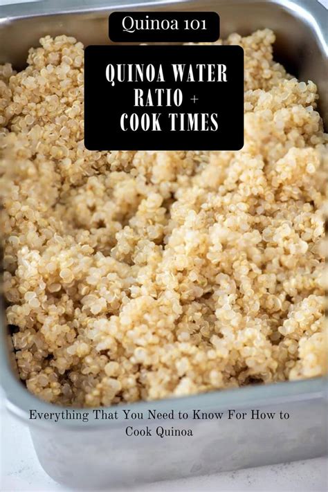 How To Cook Quinoa Perfectly Ratio Time Methods