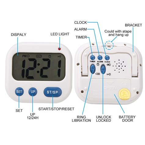 Digital Alarm Led Alarm Clock Digital Electronic V Grandado