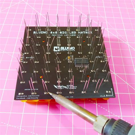 How To Build 8x8 BIG LED Matrix MAX7219 LED 10mm Trybotics