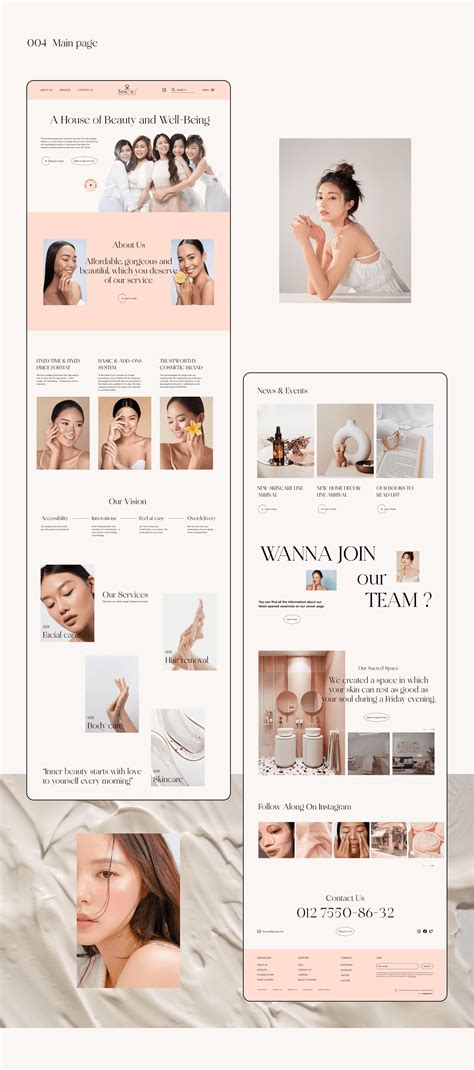 Website Uiux Design For Cosmetology Clinic Behance