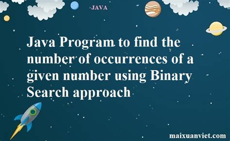 Java Program To Find The Number Of Occurrences Of A Given Number Using