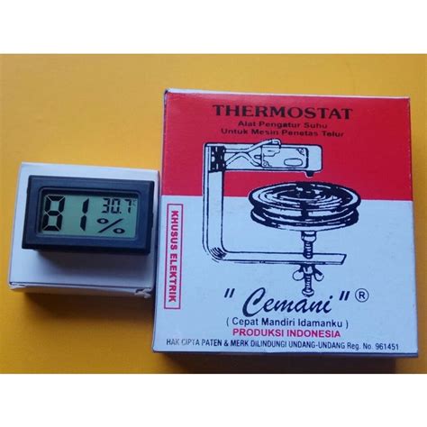 Jual Termostat Mesin Tetas Thermostat Dan Termometer Hygrometer Digital Shopee Indonesia