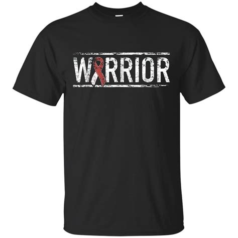 Mens Head And Neck Cancer Warrior Shirt Awareness Ribbon T Shirt Amyna