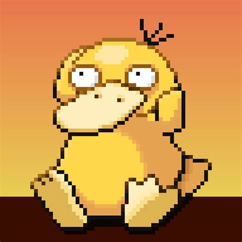 54 Psyduck 54 Psyduck Stitchingart Pixel Art Pokemon