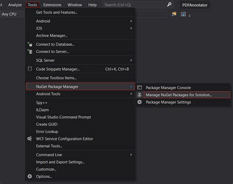 Nuget Package Installation