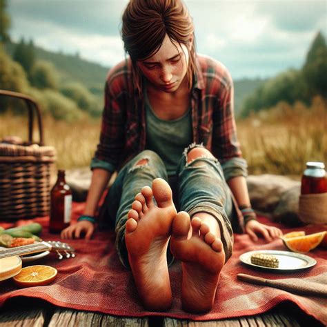 Ellie Feet At Picnic By Solejob On Deviantart