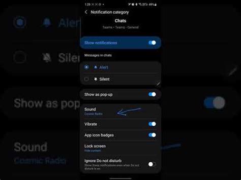 How to change notification sound on Microsoft Teams Android App - YouTube