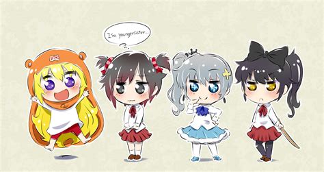 Ruby Rose Weiss Schnee Yang Xiao Long Blake Belladonna Doma Umaru