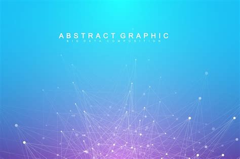 Premium Vector Big Data Visualization Geometric Abstract Background