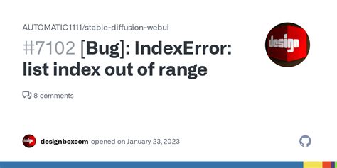 Bug Indexerror List Index Out Of Range · Issue 7102