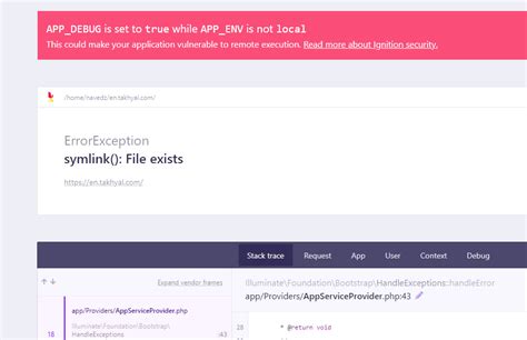 Symlink 500 Issue Booking Core Support System
