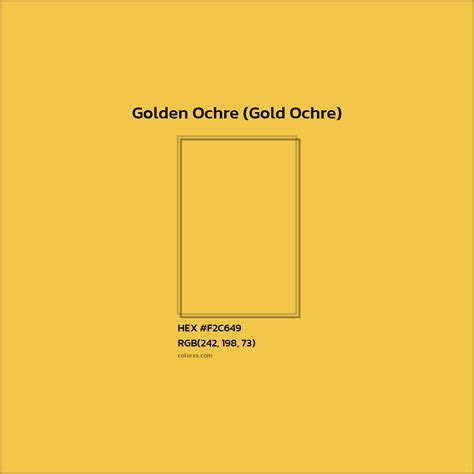 Golden Ochre Gold Ochre Complementary Or Opposite Color Name And Code