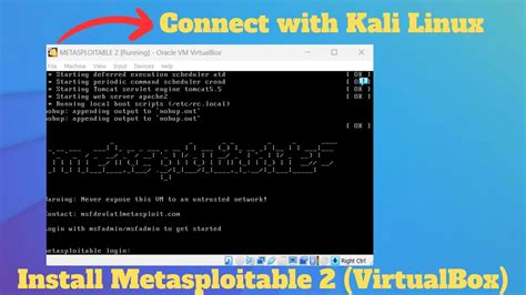 How To Install Metasploitable 2 In Virtualbox Kali Linux Youtube
