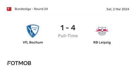 Vfl Bochum 대 Rb Leipzig 실시간 점수 예상 스타팅 라인업 및 H2h 통계