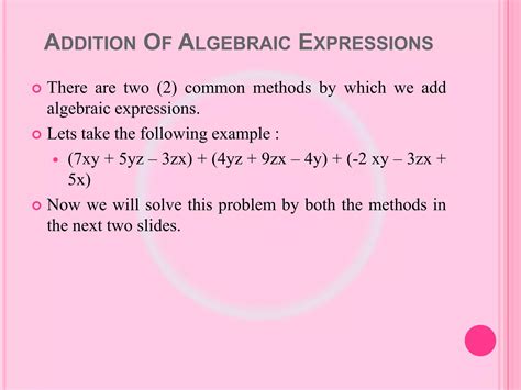 Algebraic Expressions And Identities PPTX