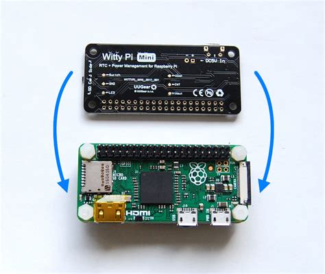 Put Witty Pi Mini And Zero4U Together UUGear