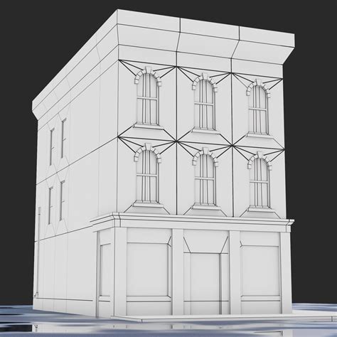 Biulding Asset1 Free Vr Ar Low Poly 3d Model Cgtrader