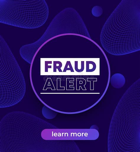Fraud Alert Banner Design Vector Stock Vector Illustration Of Page