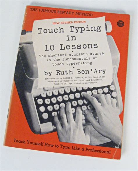 Vintage Touch Typing In Lessons Book By Ninedoorsvintage