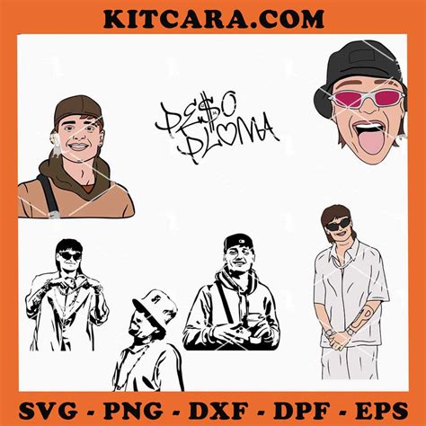 Peso Pluma Svg Bundle Rapper Svg Regional Mexican Music Singer Svg