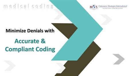 Minimize Denials With Accurate And Compliant Coding Ppt