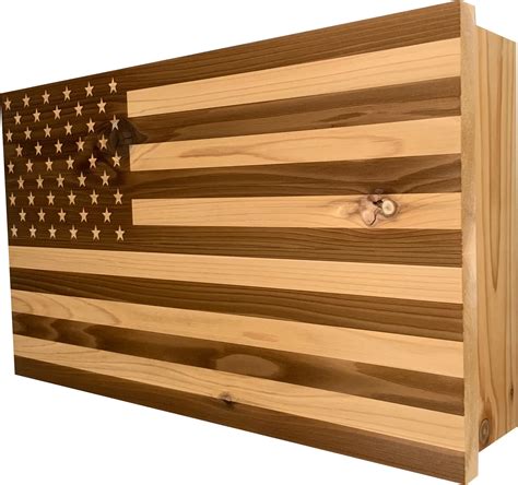 American Flag Concealed Gun Cabinet Hidden Gun Storage American Flag