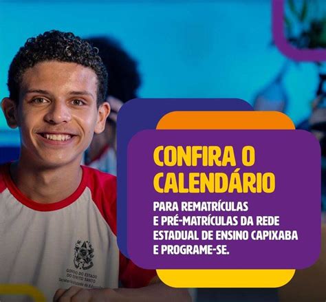 Governo ES Chamada Escolar 2025 período para rematrícula tem início no dia 29 de outubro