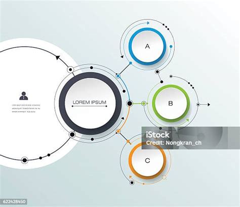 3d 용지 라벨이 있는 벡터 인포그래픽 통합 서클 백그루드 인포그래픽에 대한 스톡 벡터 아트 및 기타 이미지 인포그래픽 3차원 형태 순서도 Istock