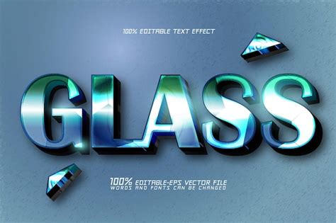 3d Glass Text Effect Vectors And Illustrations For Free Download Freepik